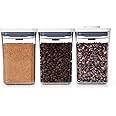 Amazon.com: OXO Good Grips 3-PC Small Square Short POP Container Set, White: Home & Kitchen