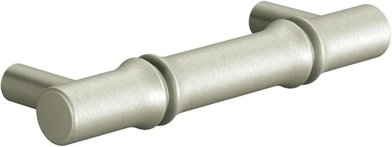 Moen YB9507BN Bamboo Cabinet Knob and Drawer Pull, Brushed Nickel ...
