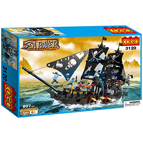 COGO 3120 Sea Rover Corsair Pirates Blocks Bricks Building Set (807 ...