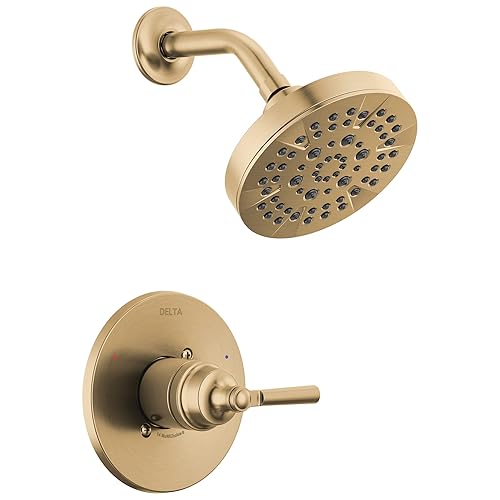 Delta Faucet Saylor 14 Series Gold Shower Valve Trim Kit, Delta Shower ...