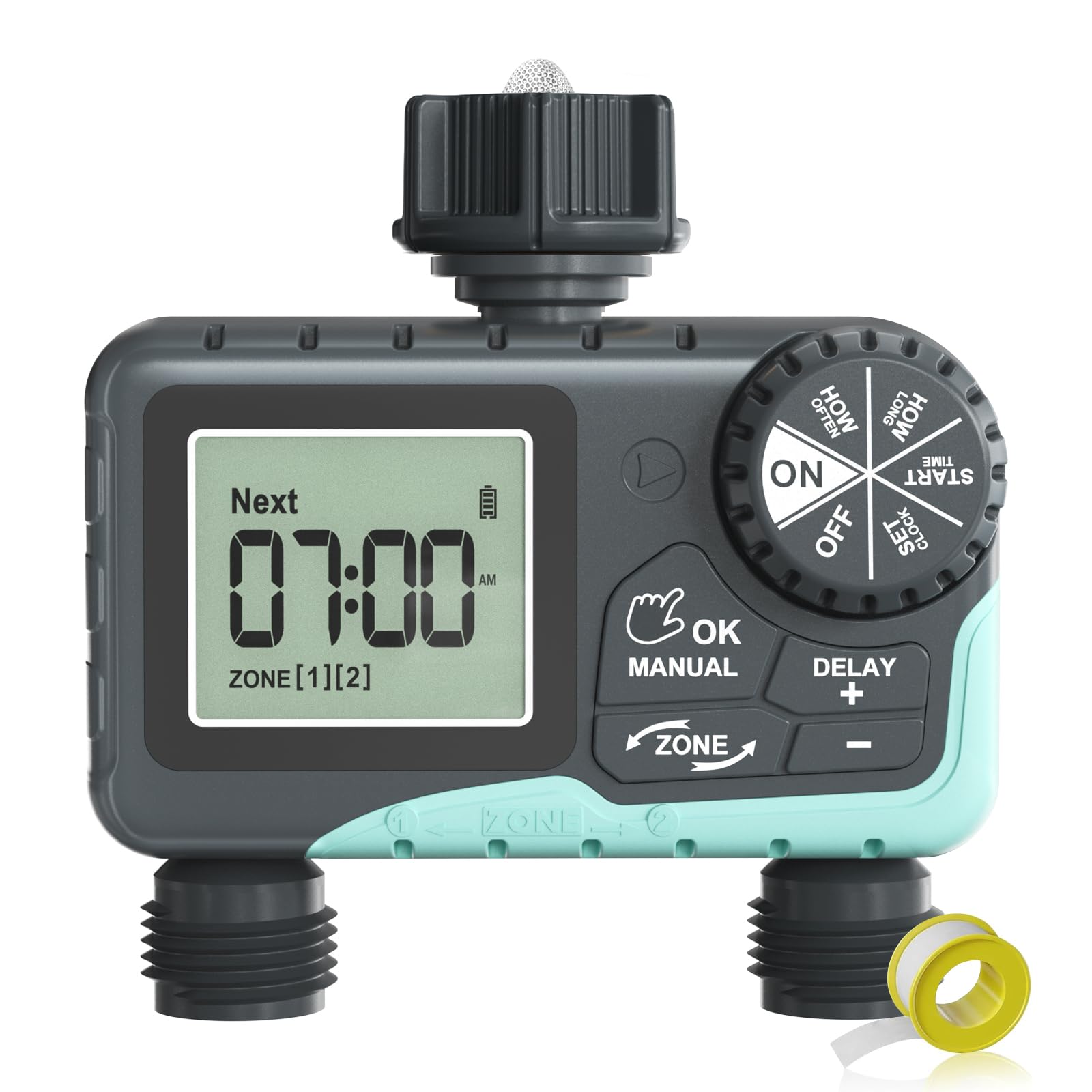 Mua RAINPOINT Sprinkler Timer 2 Outlet, Water Timer for Garden Hose ...