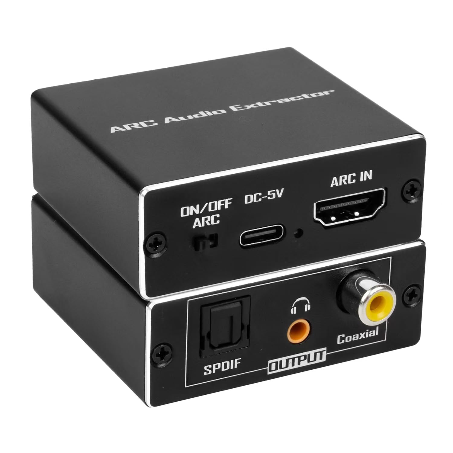 HDMI ARC Audio Adapter 2 in 1,ARC to Optical 3.5MM Audio Extractor or ...