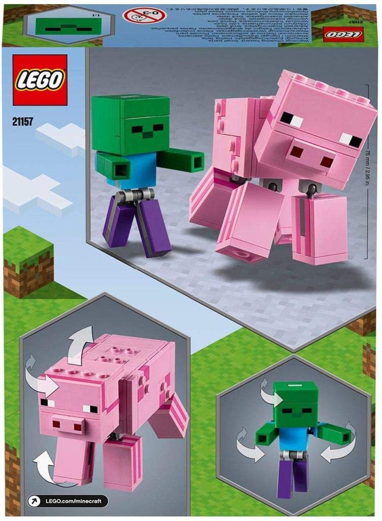 Mua Lego Minecraft 21157 Big Figure Pig and Baby Zombie trên Amazon ...
