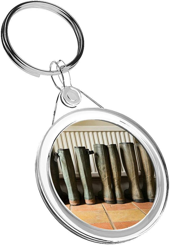 Destination Vinyl Keyrings 1 x Wellington Boots Wellies Farm -Keyring ...