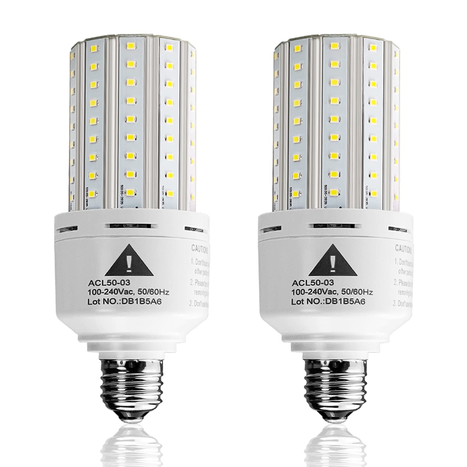 ZP 2-Pack Led Light Bulb 400W Equivalent 6250 Lumen 5000k Cool Daylight ...