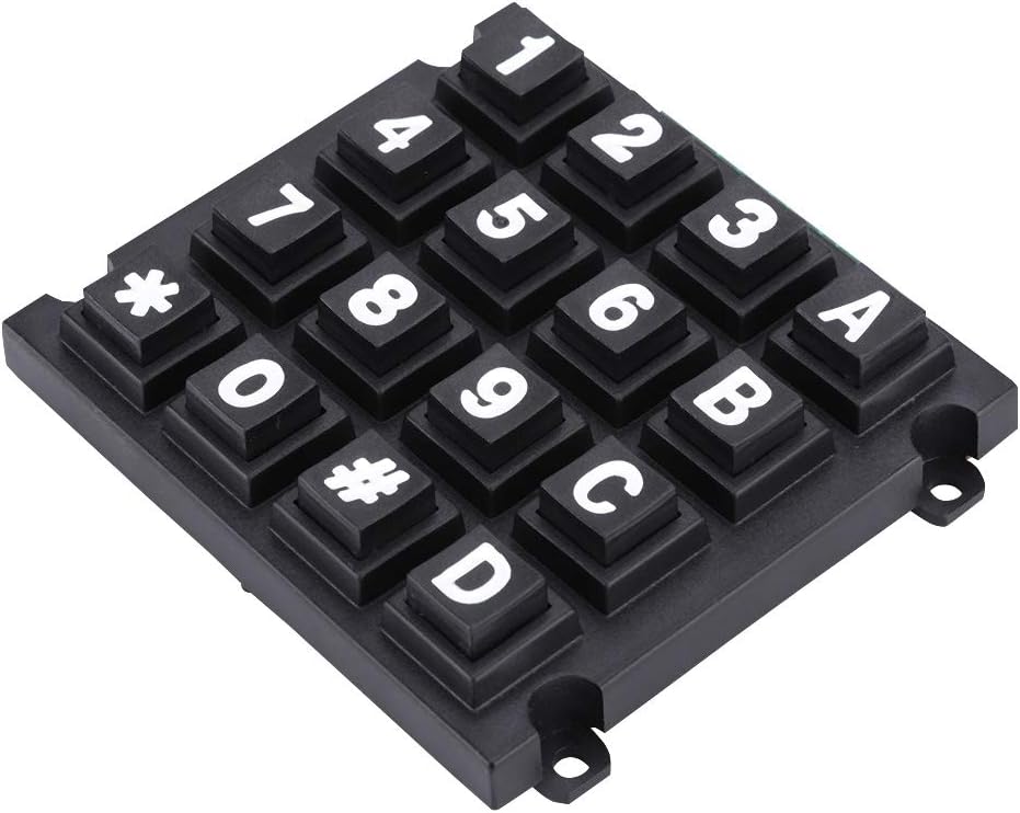 gostcai 16 Keys Matrix Keypad 4 X 4 Membrane Keyboard Module for Single ...