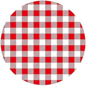 Amazon.com | Reusable Red & White Gingham Checkered Picnic / Dinner ...