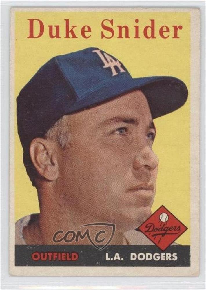 Amazon.com: Duke Snider (Baseball Card) 1958 Topps - [Base] #88 ...
