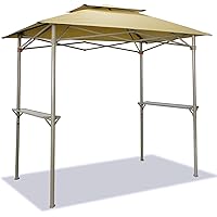 Amazon.com : CROWN SHADES Grill Gazebo 8 x 5 Double Tiered Outdoor BBQ ...