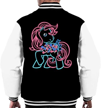 My Little Pony Lollipop Neon Men's Varsity Jacket: Amazon.co.uk: Clothing