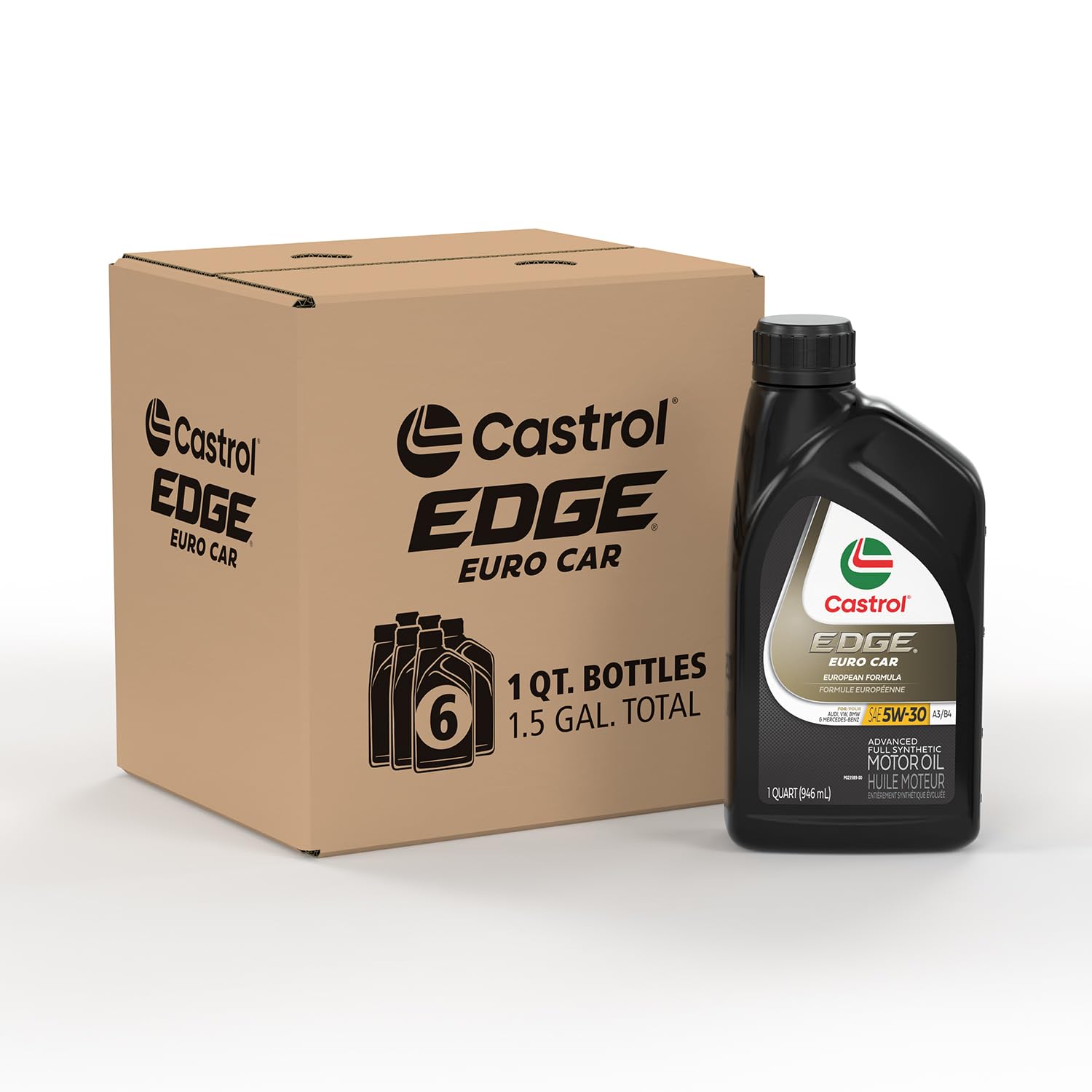 Castrol Edge Euro 5W-30 A3/B4 European Advanced Full Synthetic Motor ...
