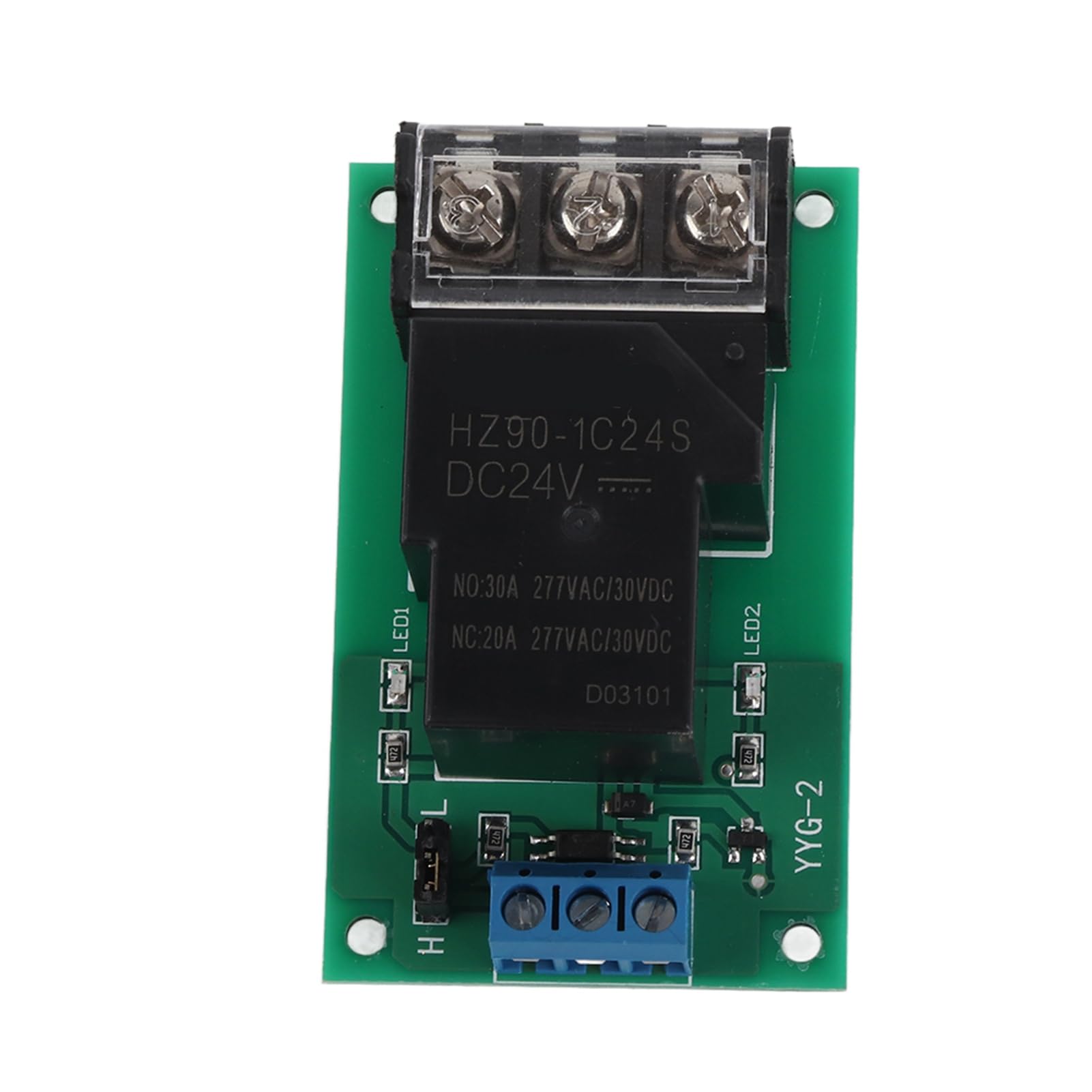 High Power One Way High/Low Level Trigger Optocoupler Isolation Relay Module 30A YYG?2 DC24V for ...