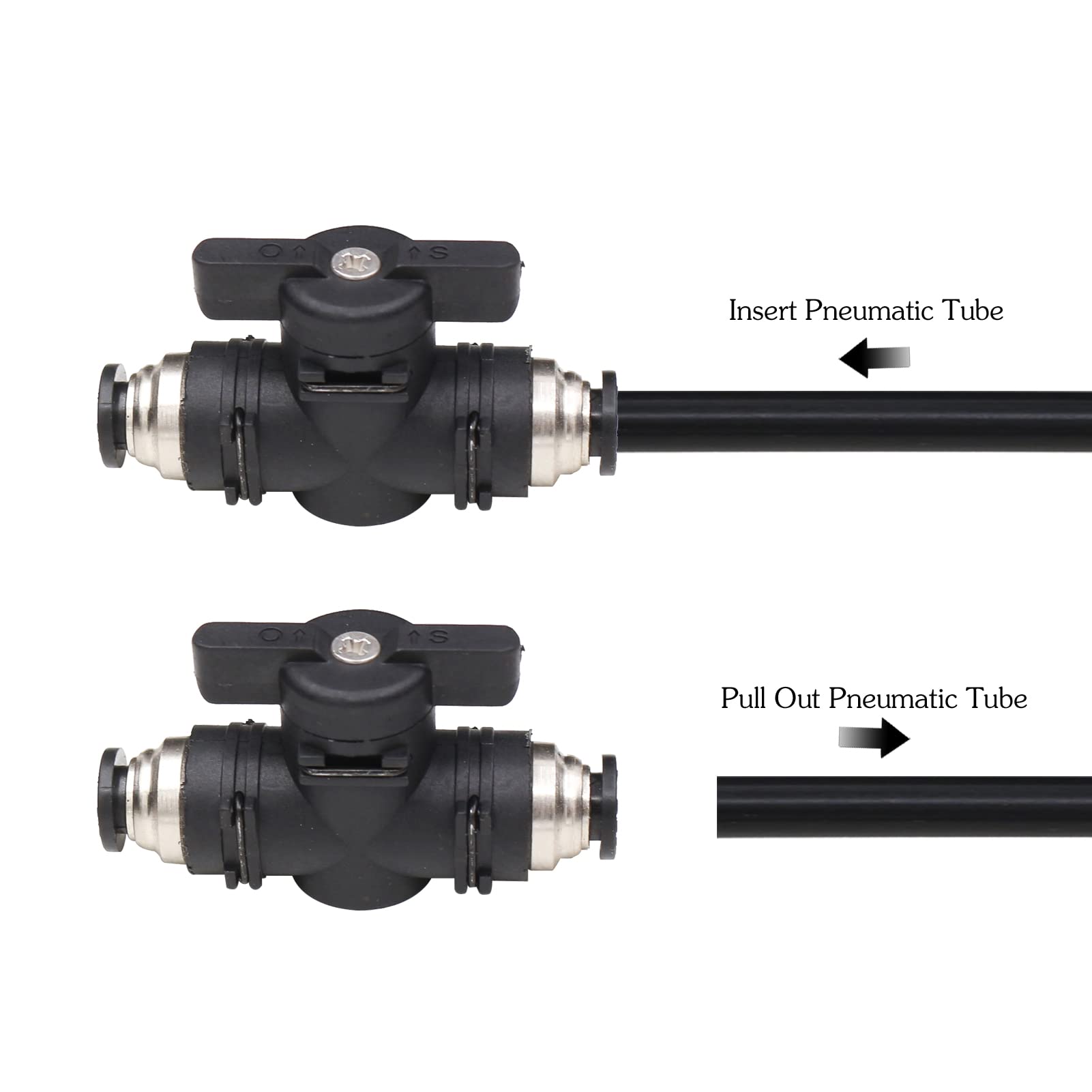 Mua CEKER 1/4 Push Connect Valve Pneumatic Ball Valve 1/4 inch Tube ...