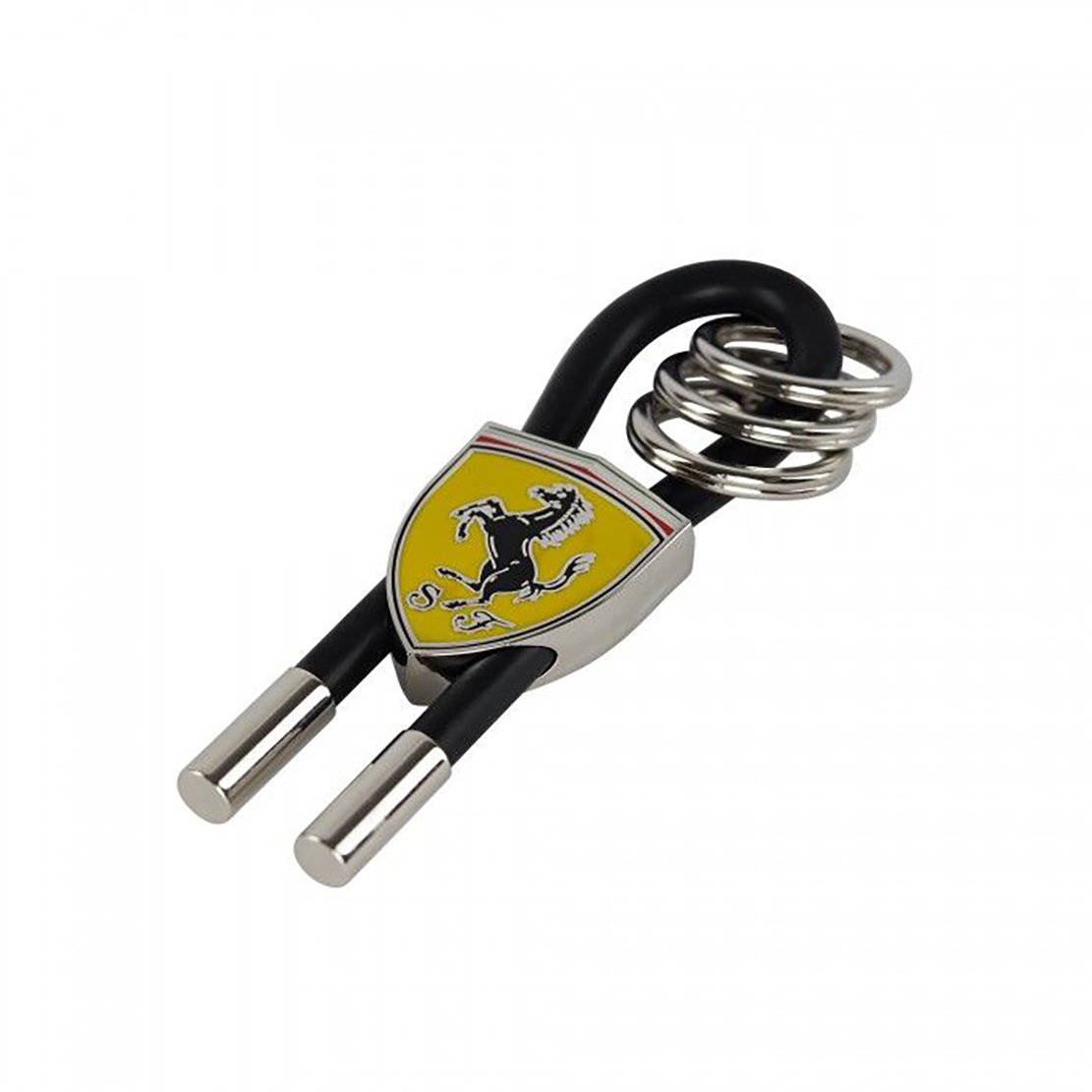 Ferrari Red Shield Rubber Strap Keychain With Metal Scudetto on Galleon ...