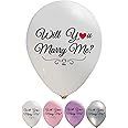 Amazon.com: Party Zone Set of 16pcs Will You Marry Me Balloon, Marry Me ...