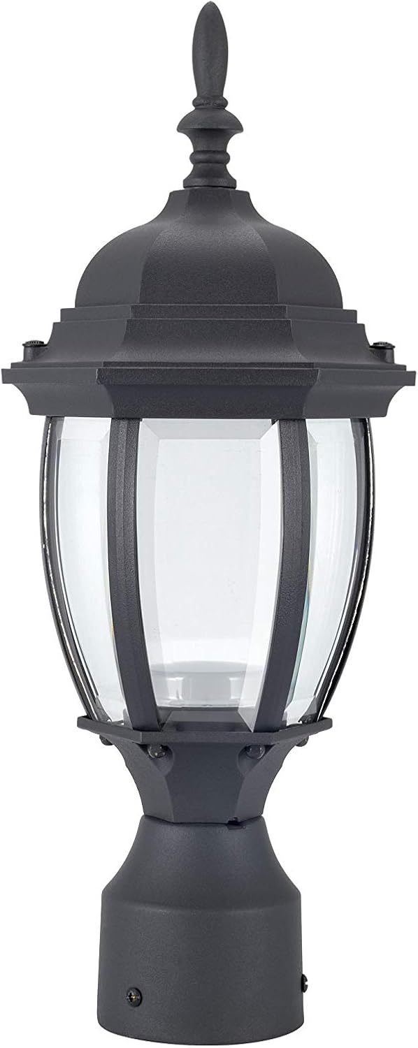 LIT-PaTH LED Outdoor Post Light Pole Lantern Lighting Fixture, 9.5W 800 ...