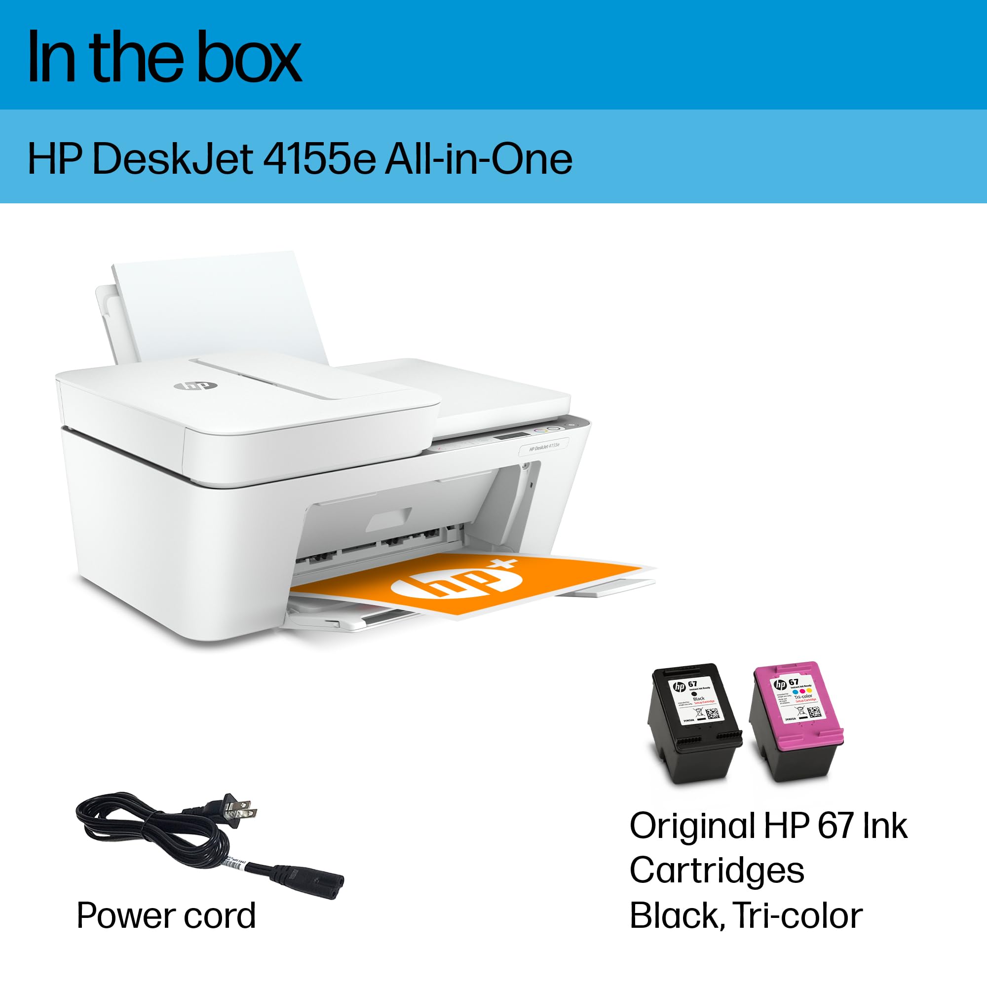 Mua HP DeskJet 4155e Wireless Color Inkjet Printer, Print, scan, copy ...