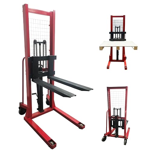 Manual Hydraulic Pallet Truck 4400 LBS(2 Ton) Manual Hydraulic Stacker ...