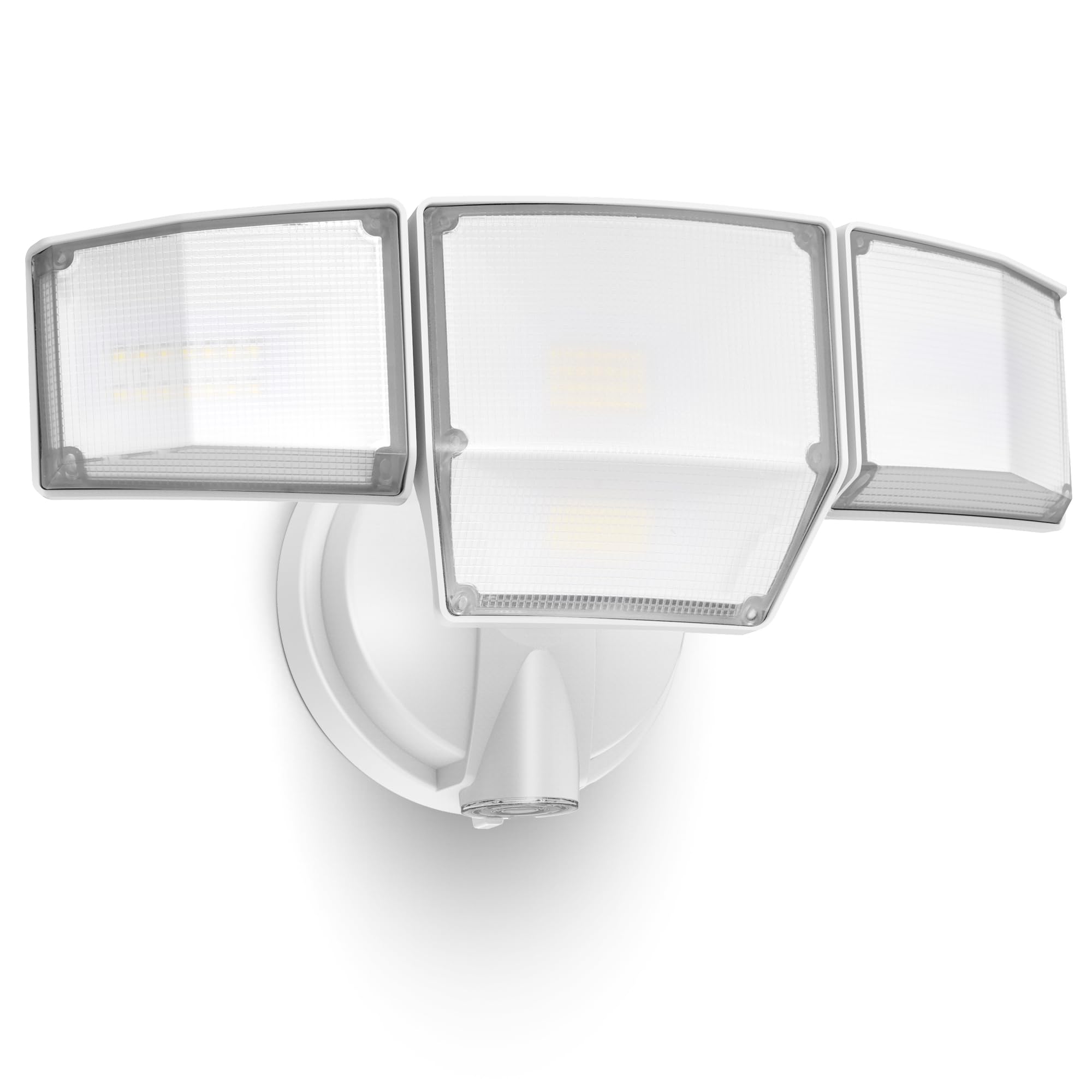 LUTEC 80W Dusk to Dawn Flood Lights Outdoor, 9000LM Super Bright LED Security Light with ...