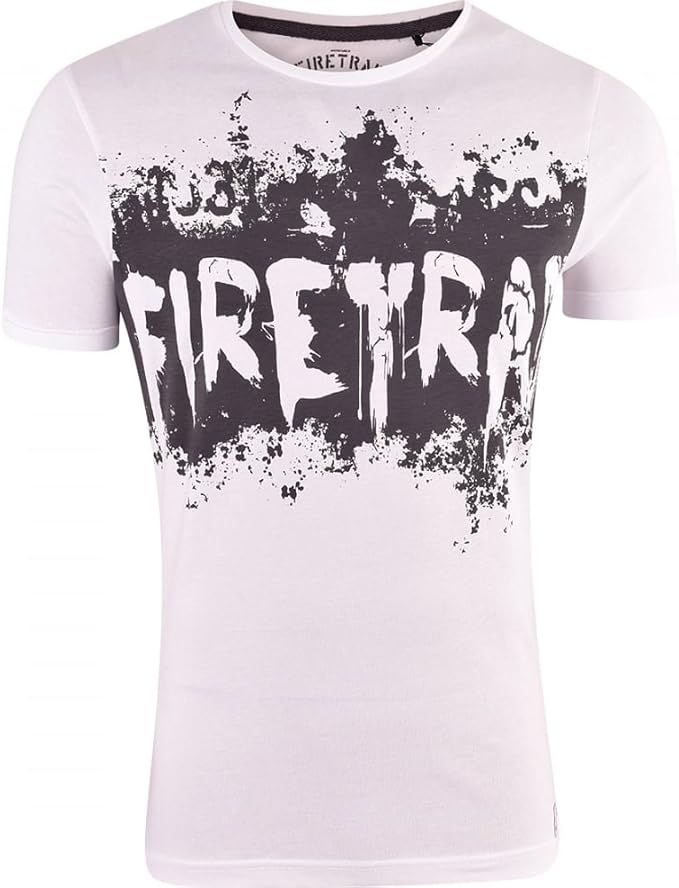 Firetrap Mens Original Branded Graphic Logo T Shirt Top Short Sleeved ...