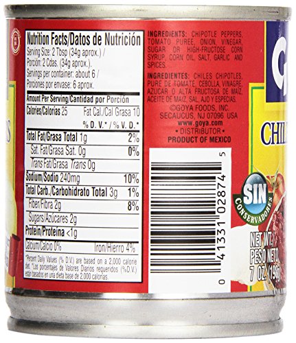 Chipotle Peppers In Adobo Sauce Nutritional Information | Besto Blog