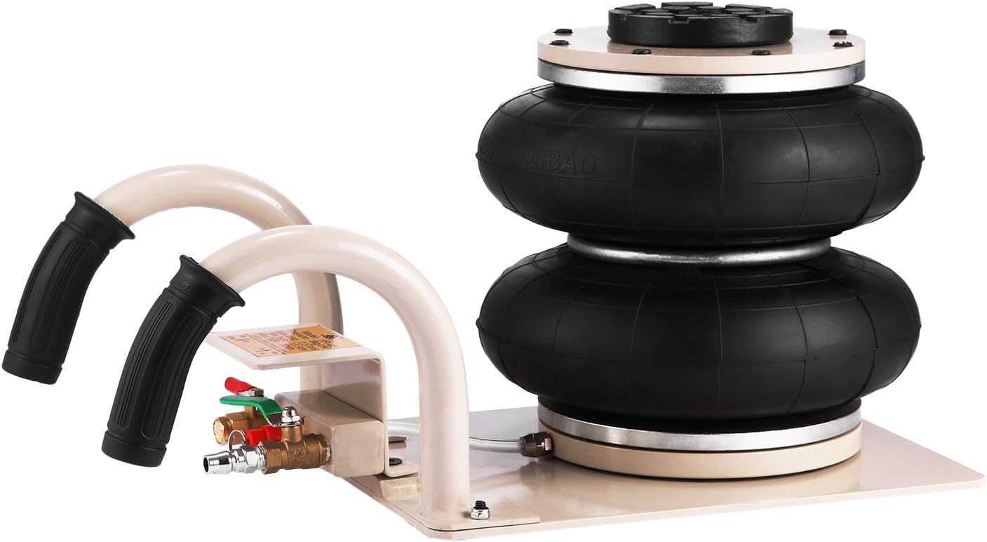 FORAVER Pneumatic Jack 2 Ton Double Bag Air Jack Lifting Height 18Inch ...