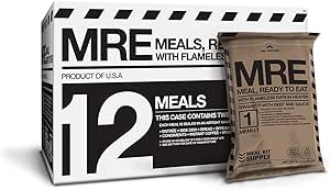 MRE (Meals, Ready to Eat) Premium Case of 12 Fresh MRE w/ Heaters. 5 ...
