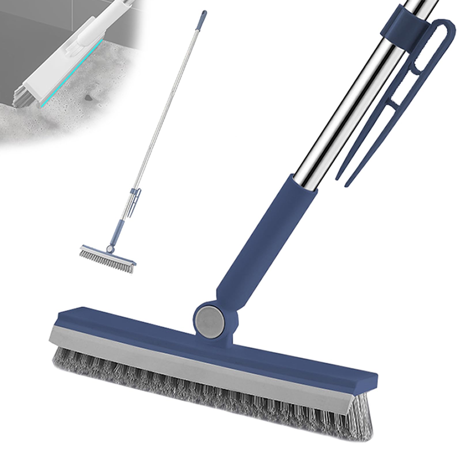 Floor Scrubbing Brush with 57" Adjustable Long Handle,3 in 1 Living ...