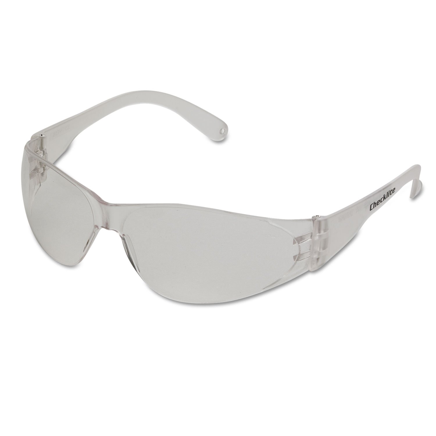 Crews Checklite Scratch-Resistant Safety Glasses, Clear Lens: Amazon ...