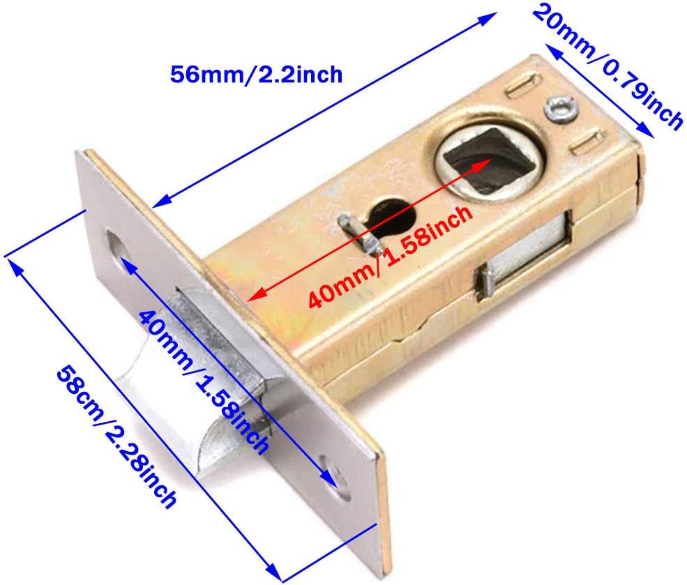 6 Pieces Door Latches, Tubular Latch, Stainless Steel Tubular Mortice ...