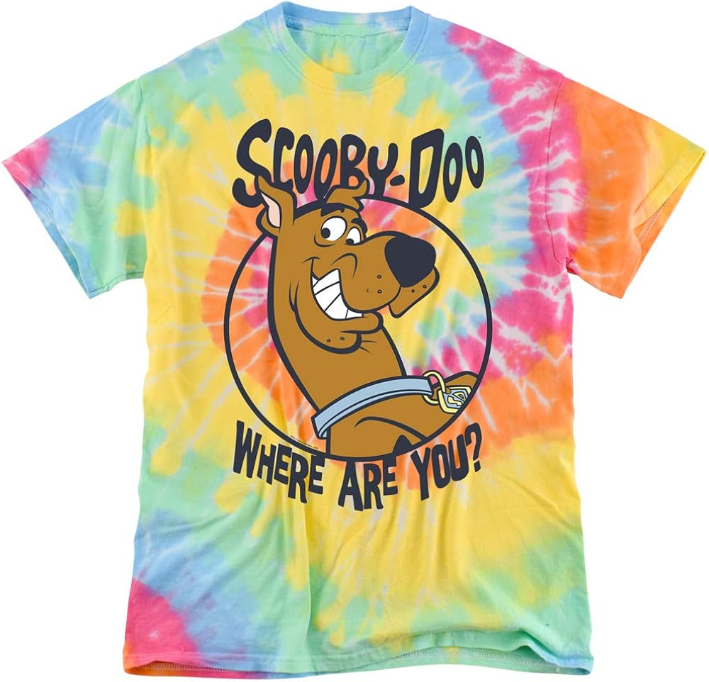 Amazon.com: Scooby-Doo Where are You Tie Dye Adult Unisex T Shirt: Clothing