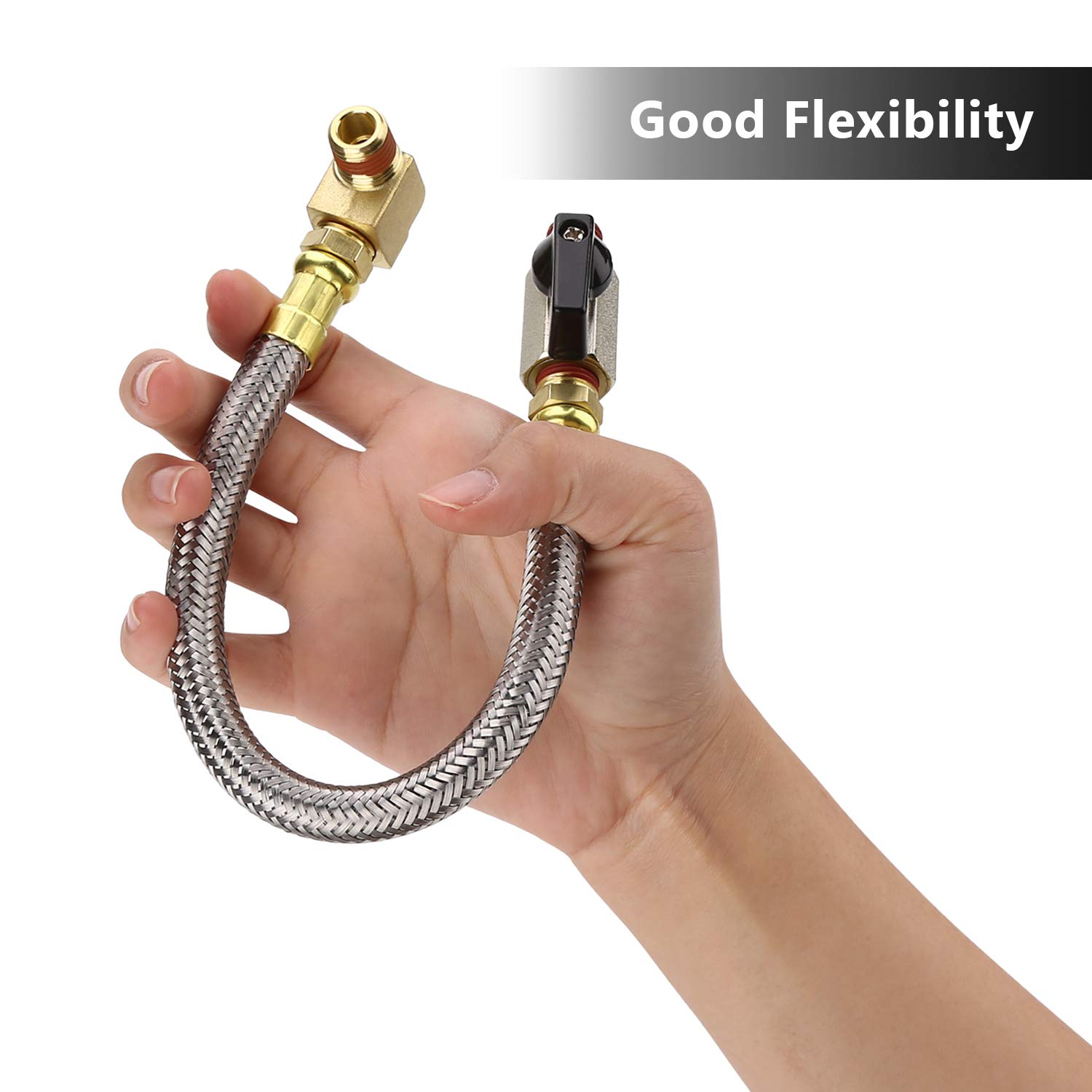 Mua HK Extended Tank Drain Assembly Kit with 10 Inch Braided Steel Hose ...