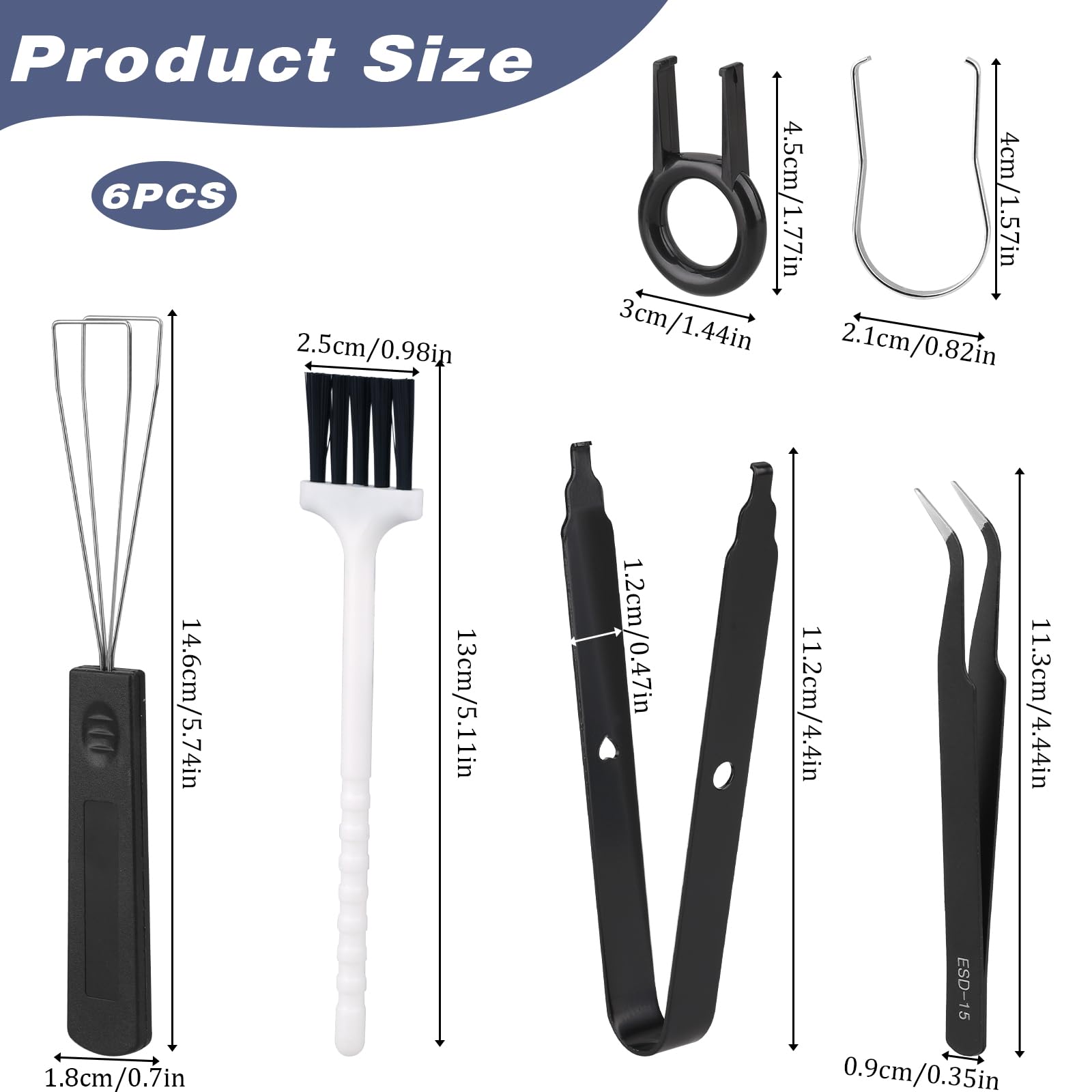 Mua Set of 6 Keycap Remover Tools Lit Keyboard Switch Puller Cleaning ...