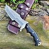 Grace Knives Handmade Hunting and Bushcraft Knife Damascus Steel ...