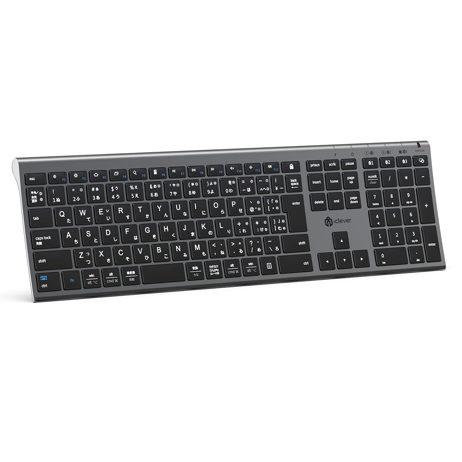 Mua iClever IC-BK23 Bluetooth Keyboard, Supports 3 Japanese Arrangements Simultaneously, Type C ...