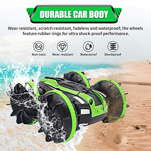 Seckton Car Toys for 6-10 Year Old Boys Amphibious Remote Car for Kids 2.4 GHz Remote Control ...