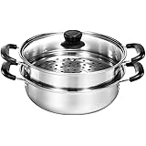 Amazon.com: Yamde 2 Piece Stainless Steel Stack and Steam Pot Set - and ...