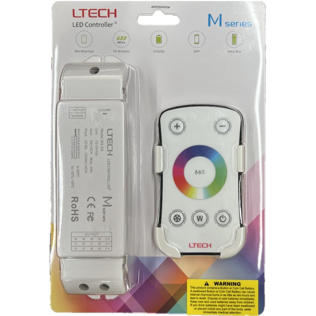 Mua LTech M4+M4-5A LED RF 4 Channel RGBW Wireless Remote & Controller ...