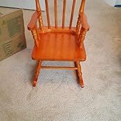 Amazon.com: Gift Mark Child’s Colonial Rocking Chair, Cherry: Kitchen ...