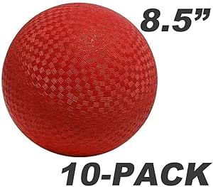 Amazon.com: 10 PACK Sports Rubber 8.5" Premium Playground Dodgeball ...