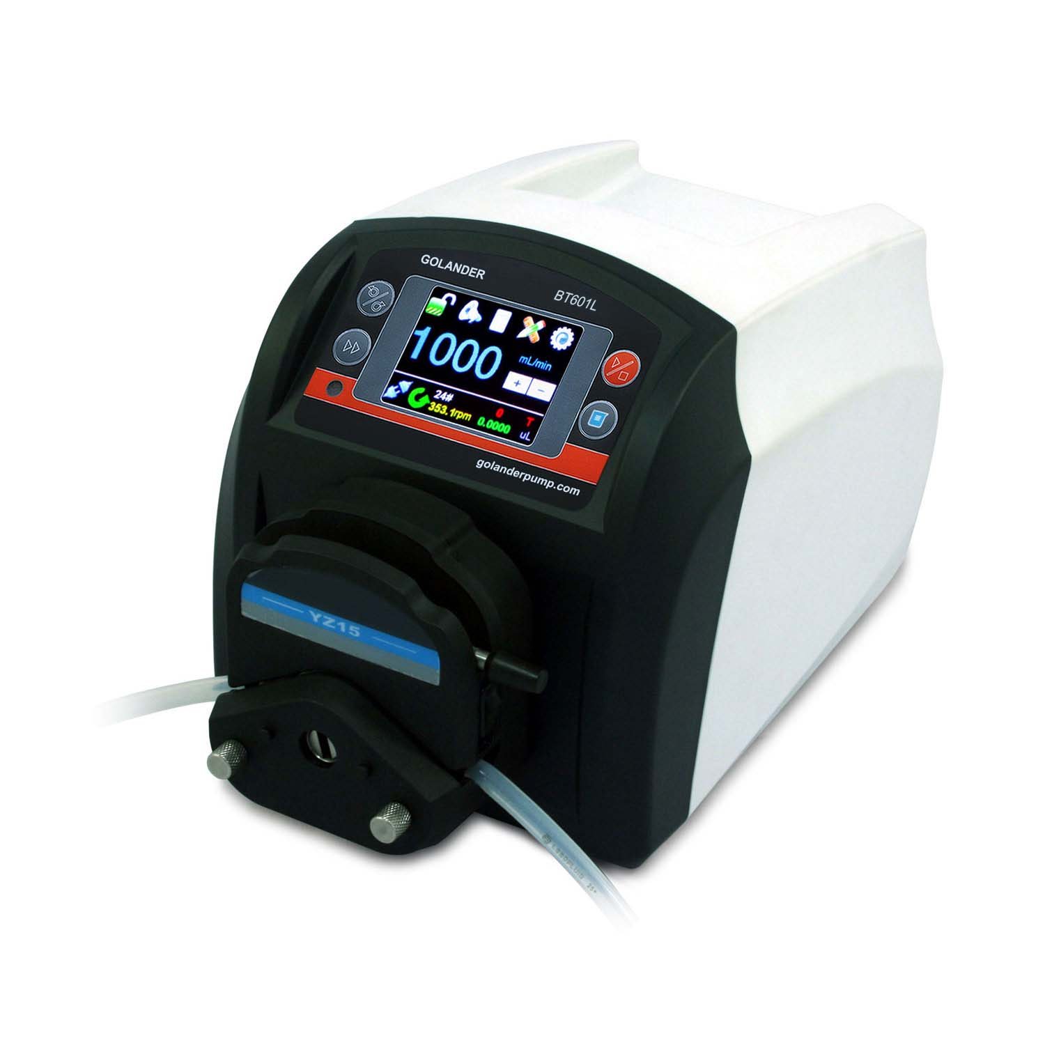 BT601L Intelligent Dispensing Peristaltic Pump with Pump Head YZ15 (1 Channel), Flow Rate 0.006 ...