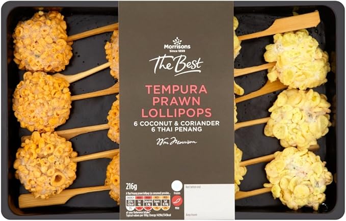 Morrisons The Best Tempura Prawn Lollipops, 216 g (Frozen): Amazon.co ...