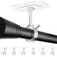Amazon.com: 6-Pack No Drilling Ceiling Mounted Curtain Rod Brackets ...