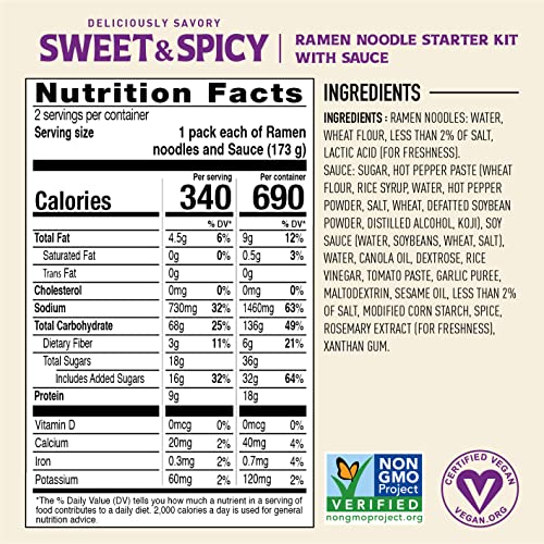 Annie Chun's - Asian Noodle Starter Kit, Sweet & Spicy Flavor, Non-GMO ...