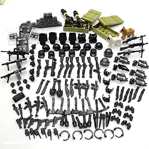 Policeman Weapons Pack Toys Assault Team Guns Set Toy with Characters ...