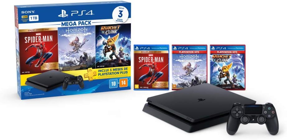 Console PlayStation 4 Mega Pack 15 - Spider-Man: Goty Edition, Horizon ...