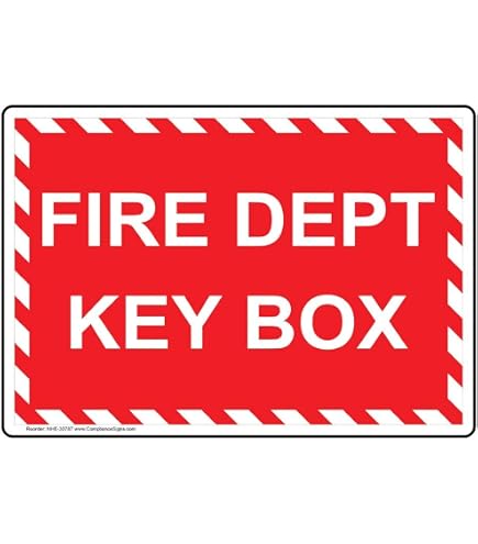 10x7 Inch Safety Sign Fire Hose Valve Safety Sign - 10x7 Inch Plastic ...