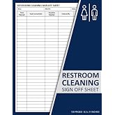 Restroom Cleaning Sign Off Sheet: Bathroom Cleanup Schedule for ...