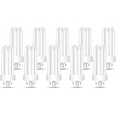 KOR (Pack of 4 26 Watt Triple Tube - GX24Q-3 (4 Pin) Base -3500K White - CFL Light Bulb ...
