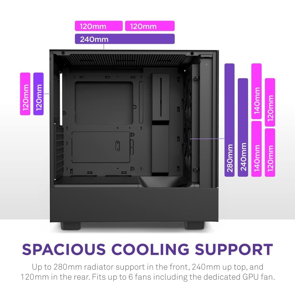 Mua NZXT H5 Elite Compact ATX Mid-Tower PC Gaming Case – CC-H51EB-01 ...